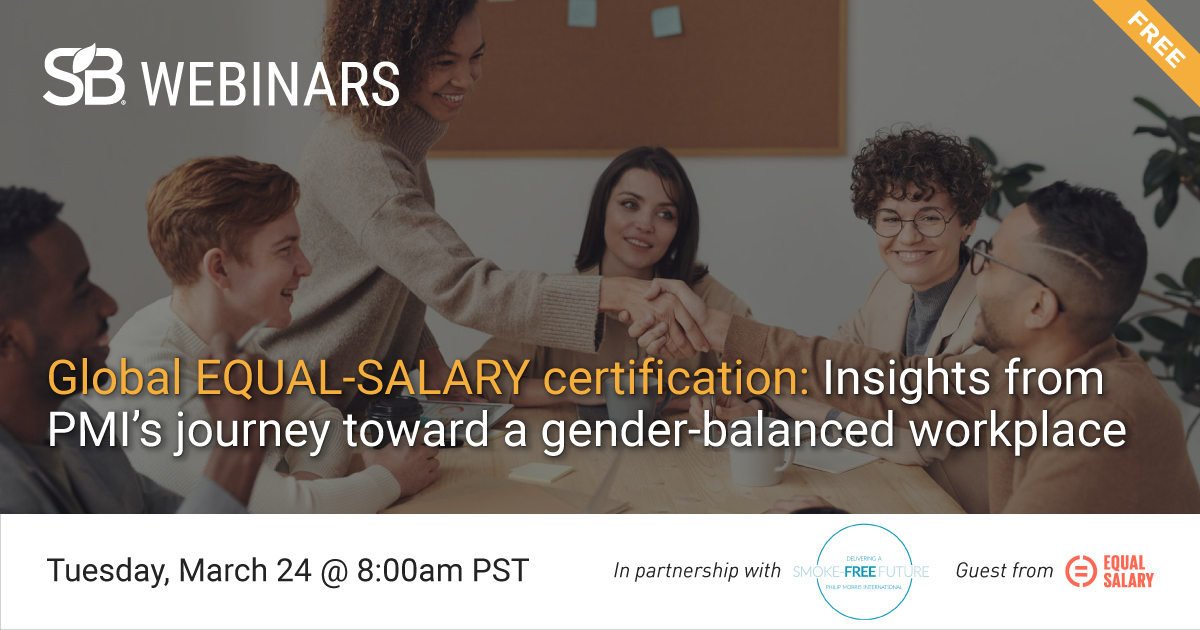 Confirming the basics to drive change – Webinar – PMI • EQUAL SALARY